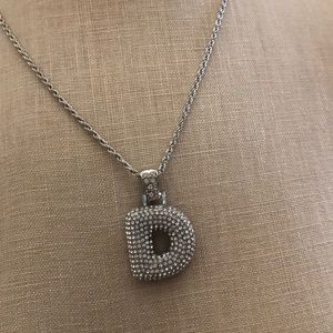Jewelry | New Silver Ice Bubble Letter Pendant Necklace | Poshmark